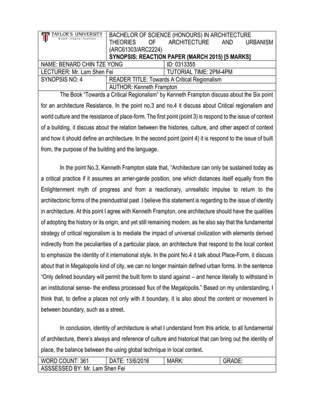 Synopsis template | PDF