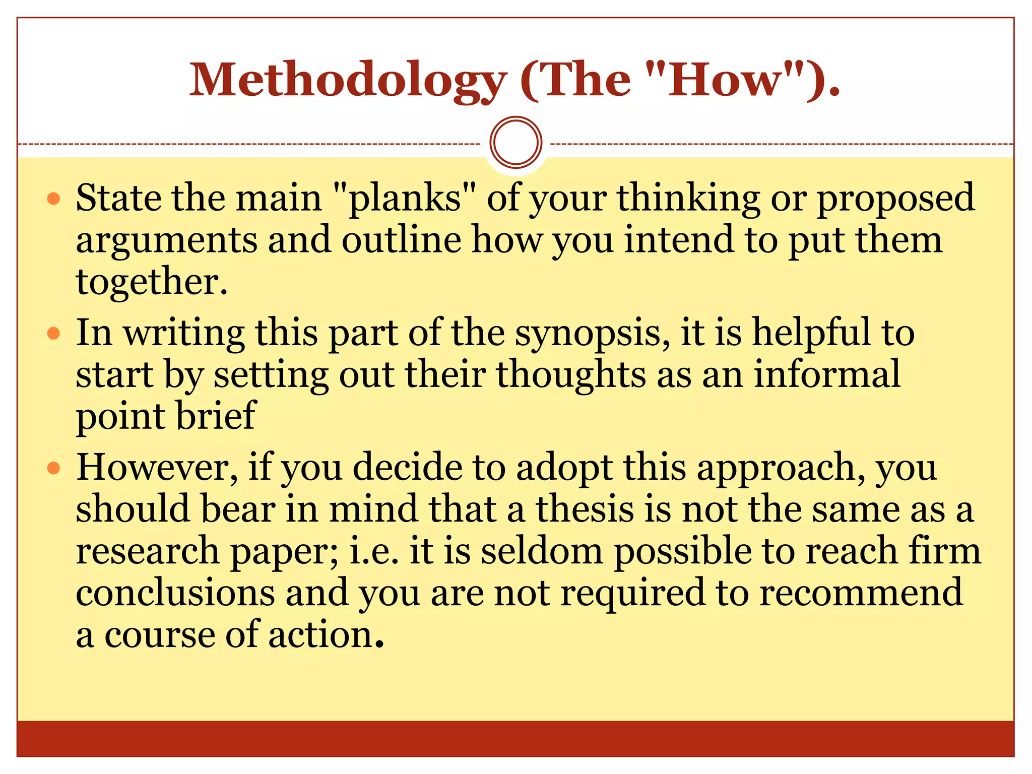 SYNOPSIS WRITING | PPTX