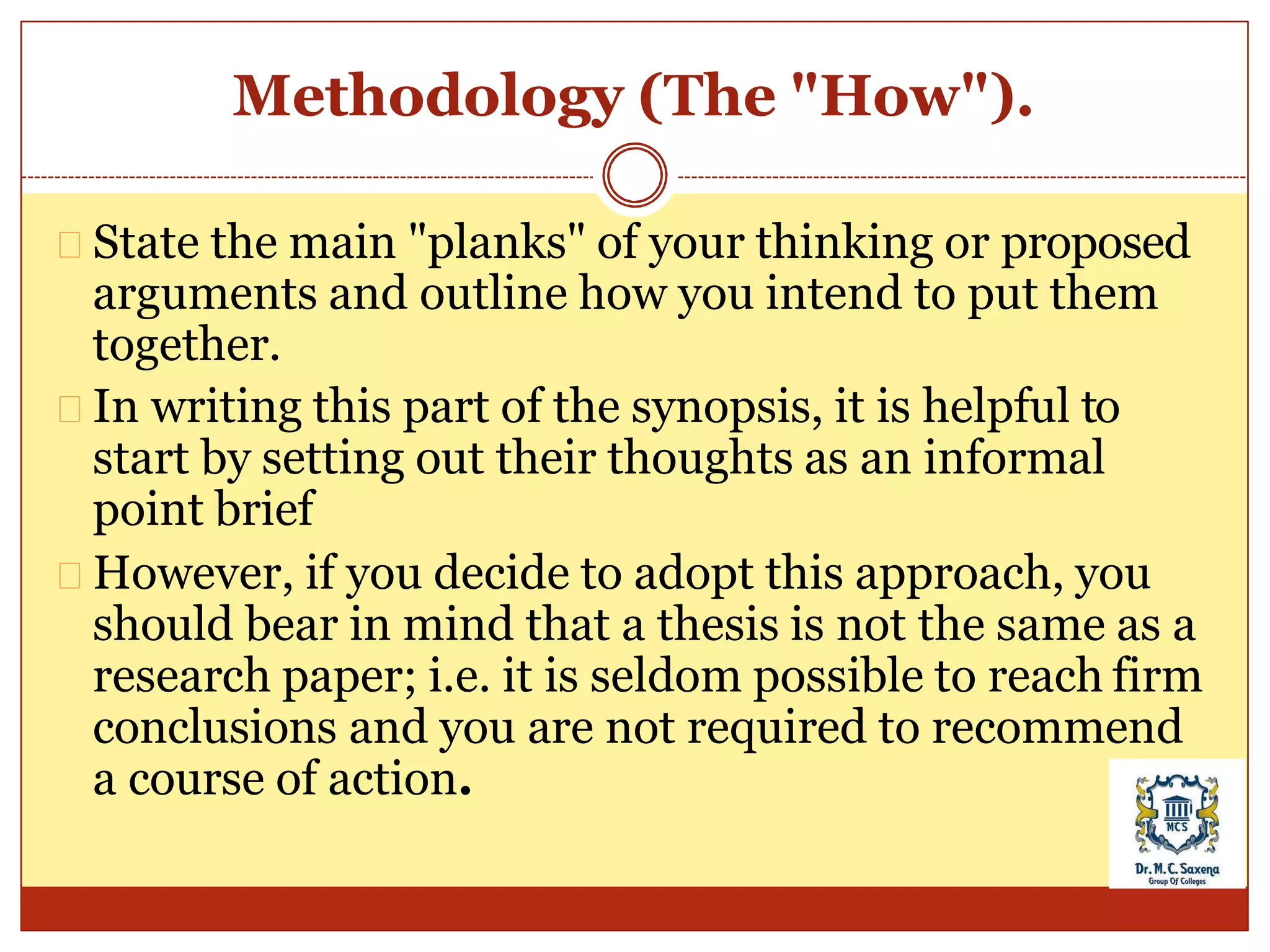 Synopsiswriting | PPTX