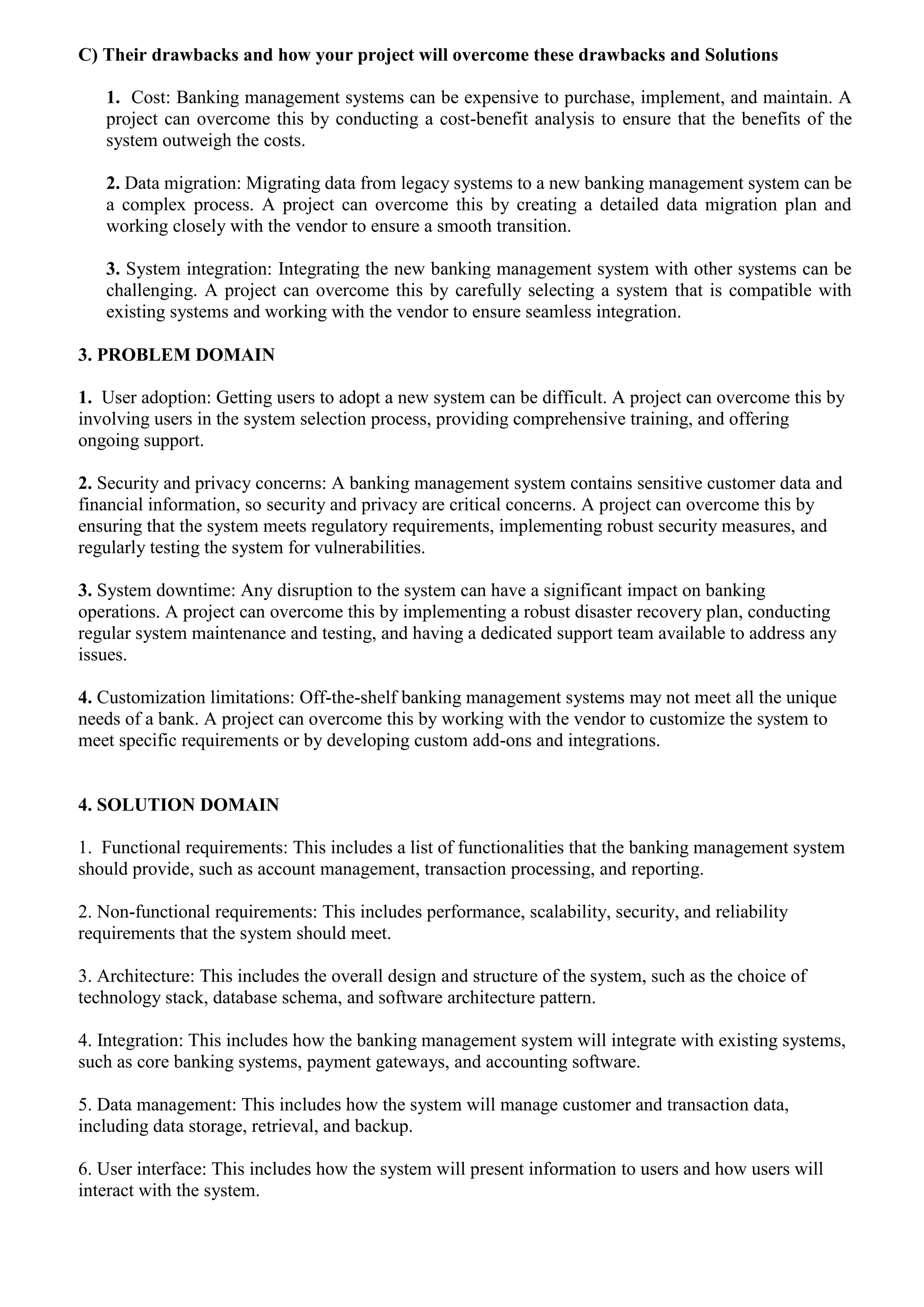 Banking Management System Synopsys | DOCX