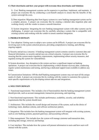 Banking Management System Synopsys | DOCX