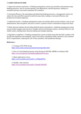 Banking Management System Synopsys | DOCX