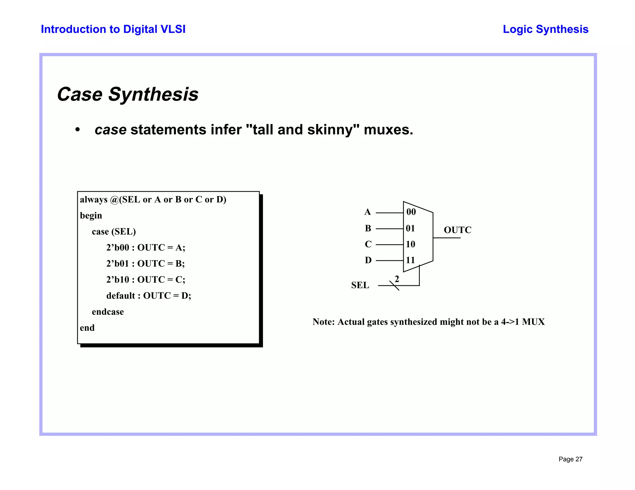 synopsys logic synthesis | PDF