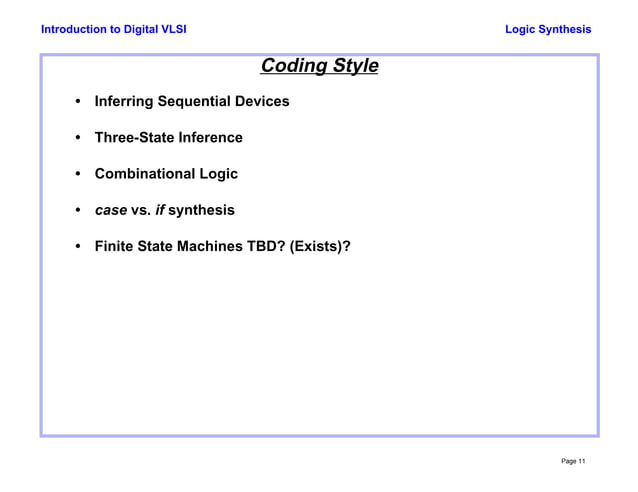 synopsys logic synthesis | PDF
