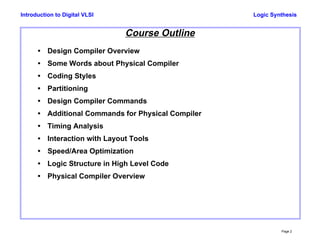 synopsys logic synthesis | PDF
