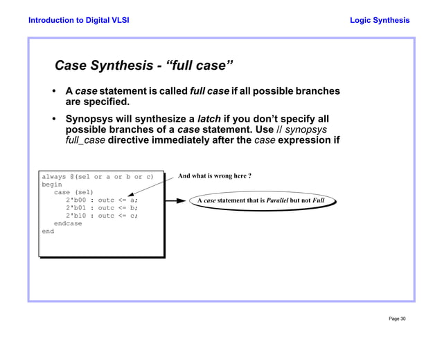 synopsys logic synthesis | PDF