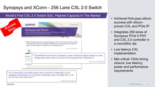 Synopsys: Achieve First Pass Silicon Success with Synopsys CXL IP ...