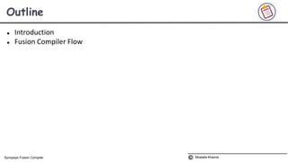 Synopsys Fusion Compiler-Comprehensive RTL-to-GDSII Implementation ...