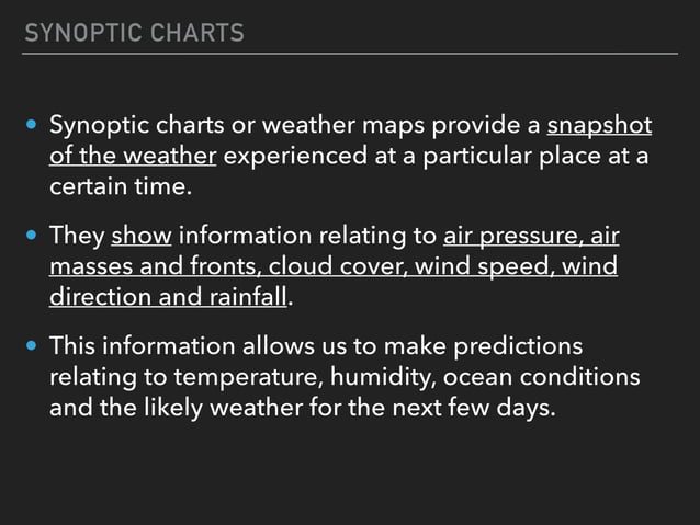 Synoptic Charts | PDF