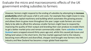 Synoptic essay question on farm subsidies | PPT