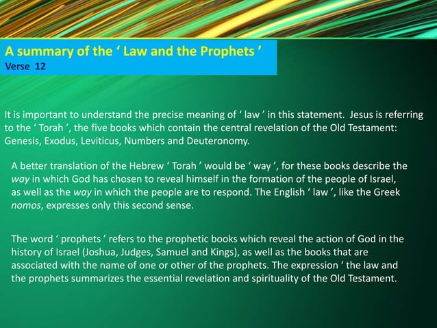 Synoptic gospel Matthew Chapter 7 | PPTX