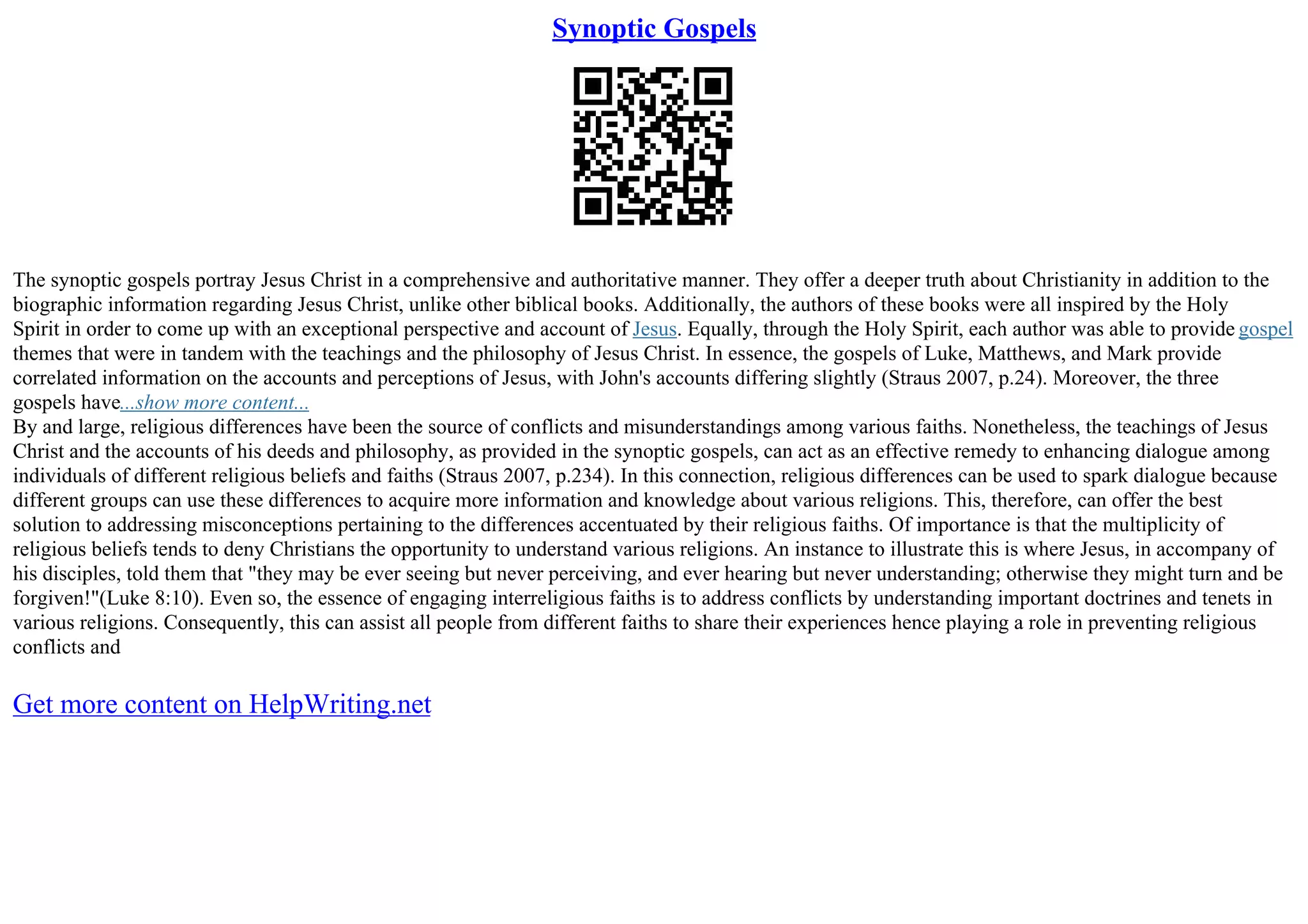 Synoptic Gospel Of Mark | PPT