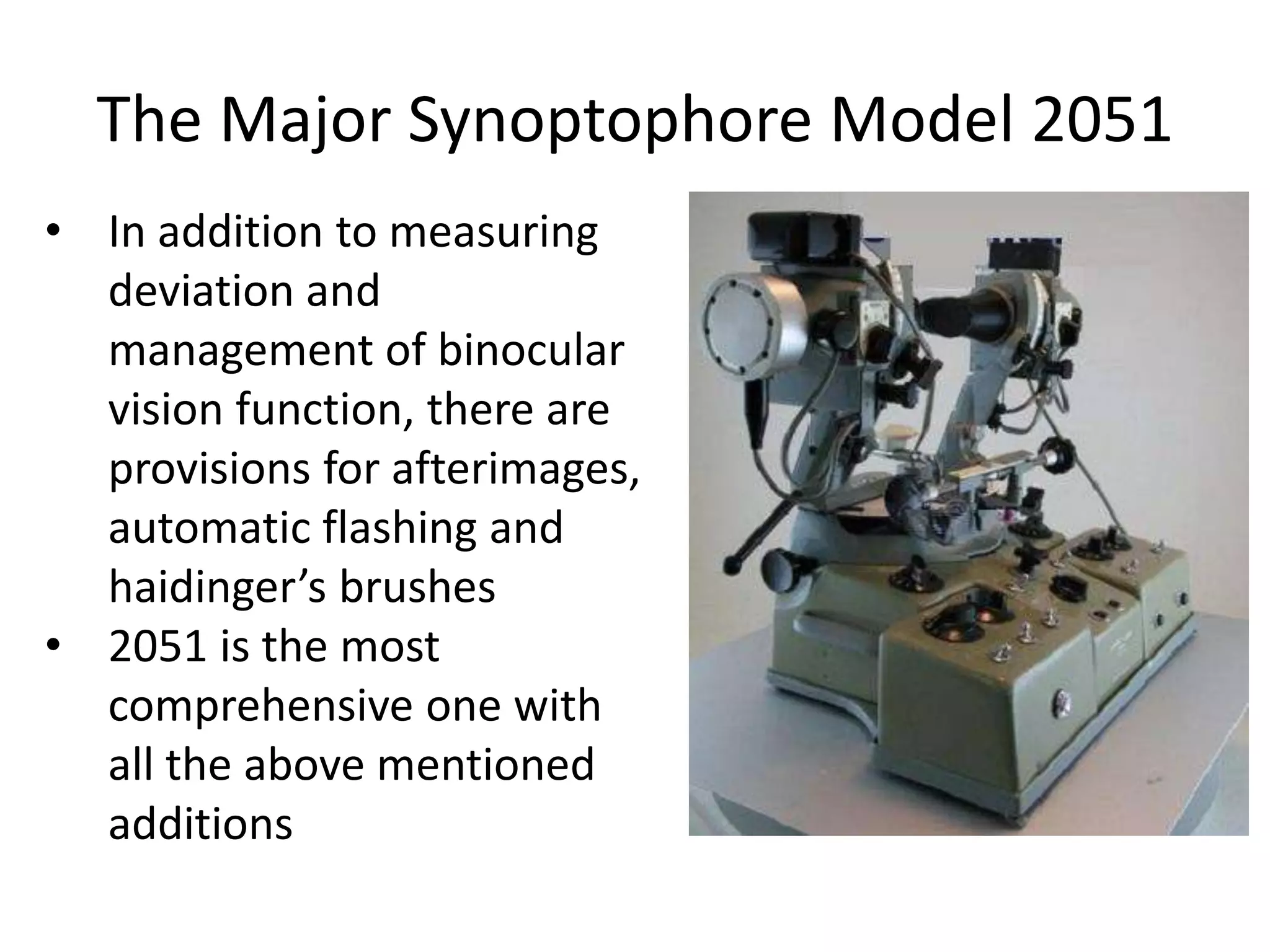 Synoptophore and its parts | PPTX