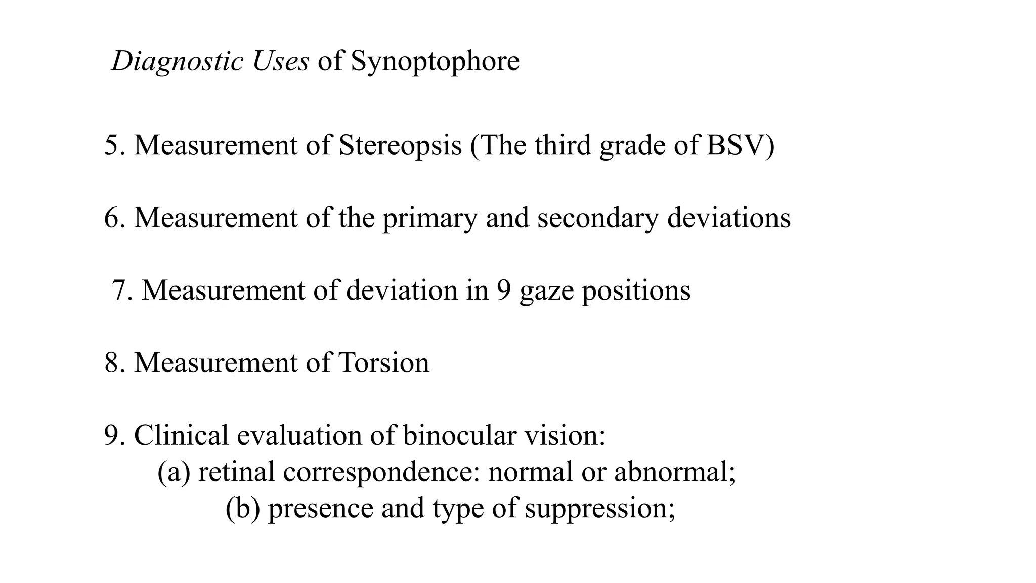 Synoptophore.pptx | Eye and Vision Conditions | Diseases and Conditions