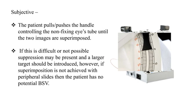Synoptophore.pptx | Eye and Vision Conditions | Diseases and Conditions