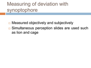 Synoptophore | Major amblyoscope | PPT