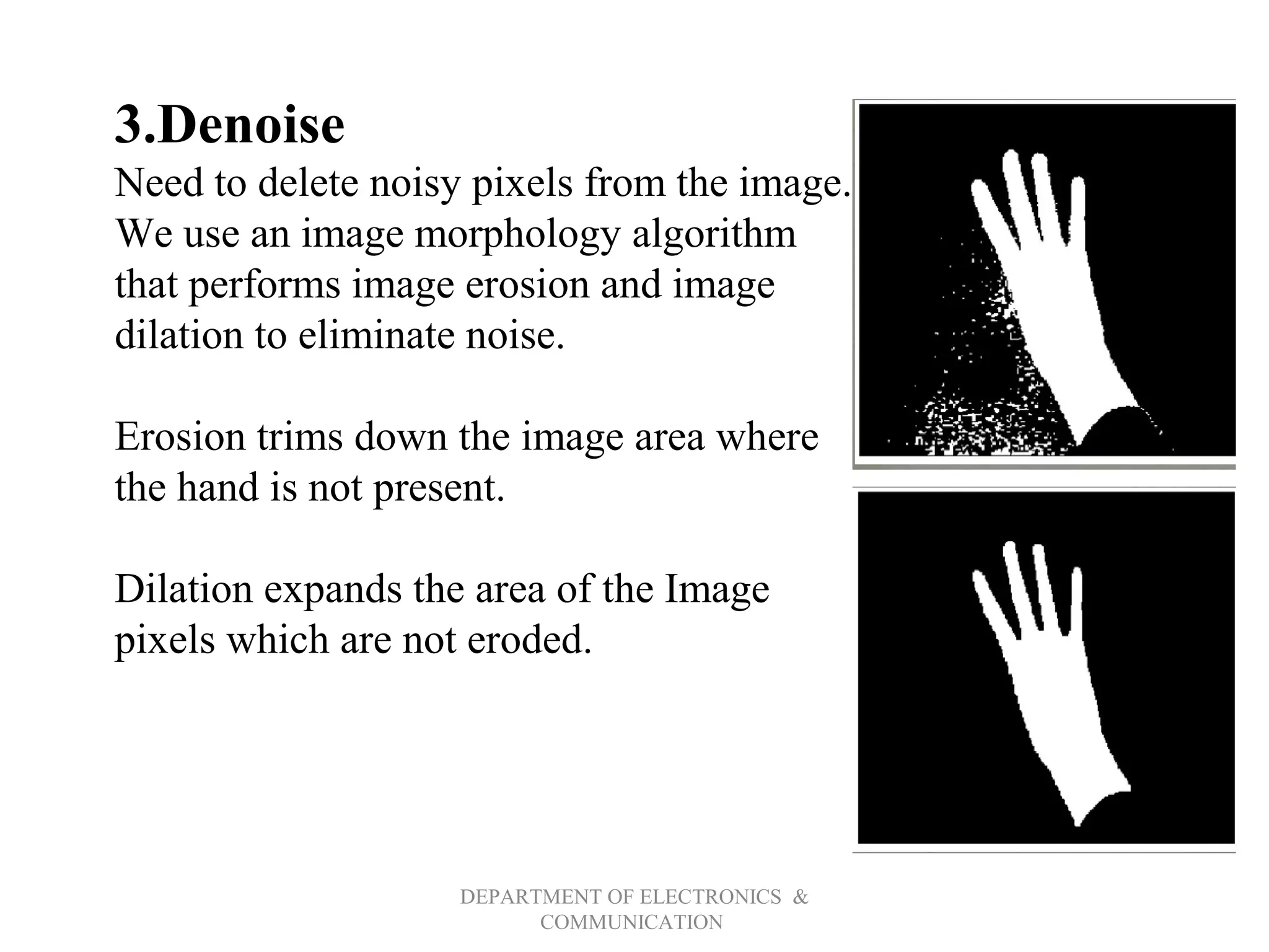 project presentation on mouse simulation using finger tip detection | PPT