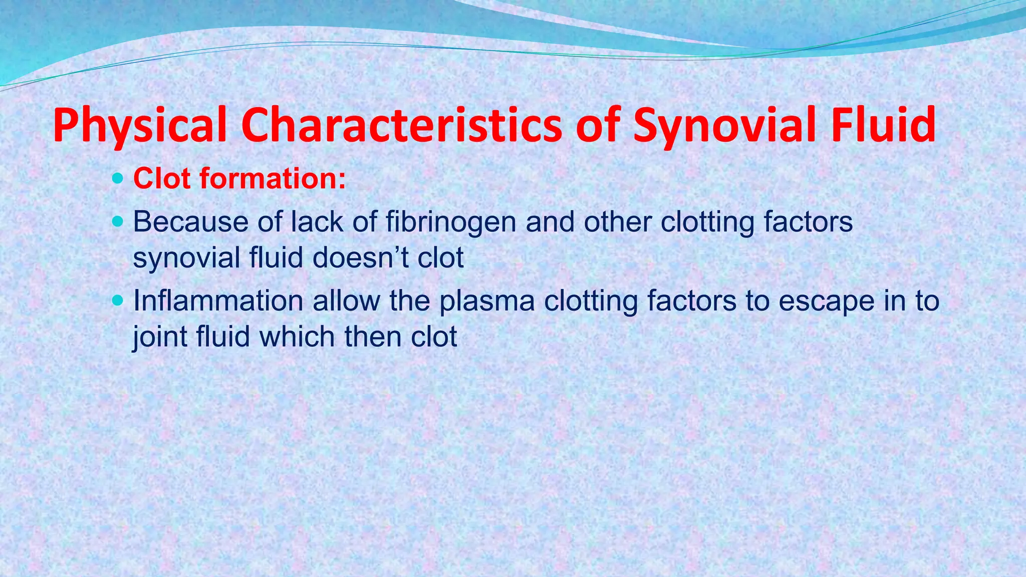 BIOCHEMISTRY OF SYNOVIAL FLUID | PPTX