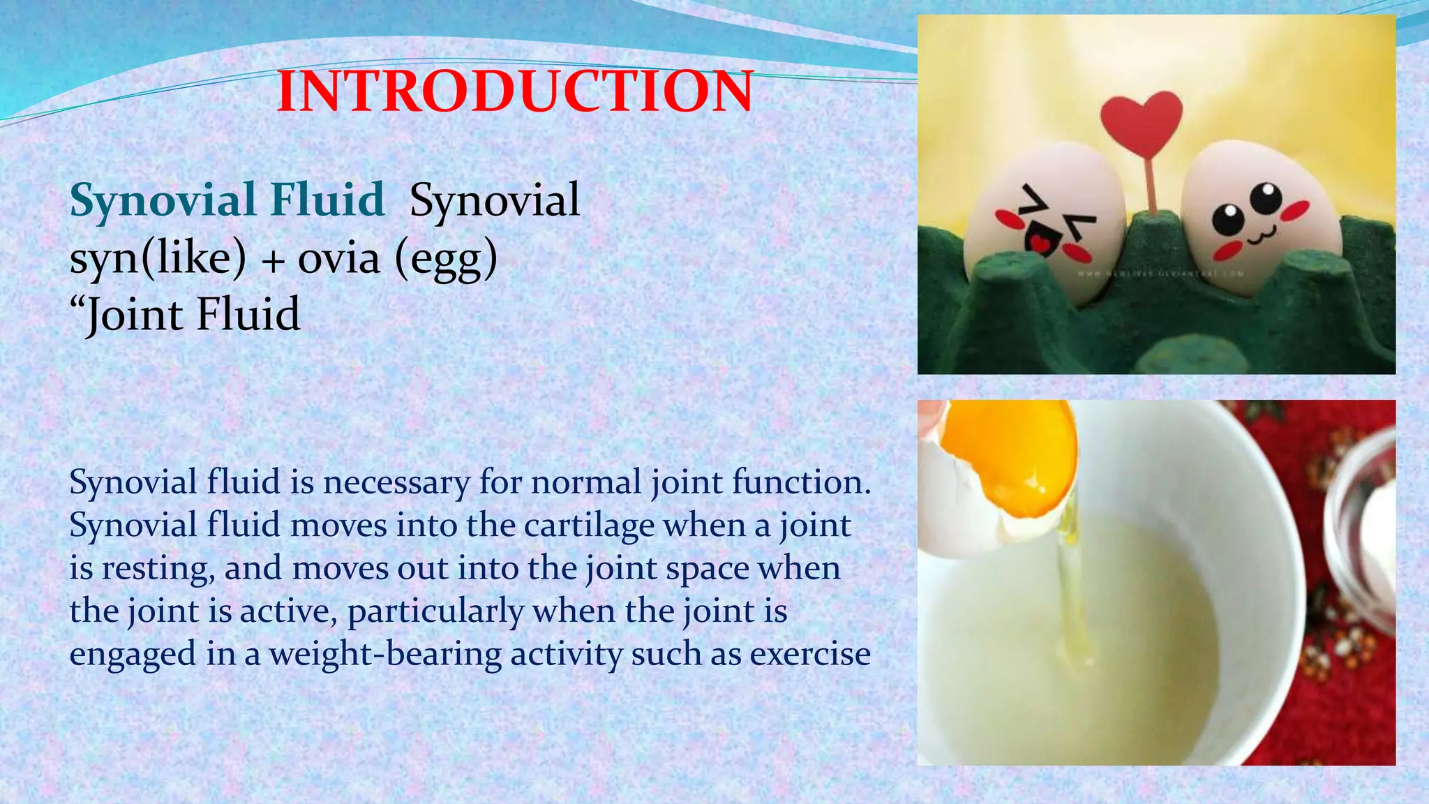 BIOCHEMISTRY OF SYNOVIAL FLUID | PPTX
