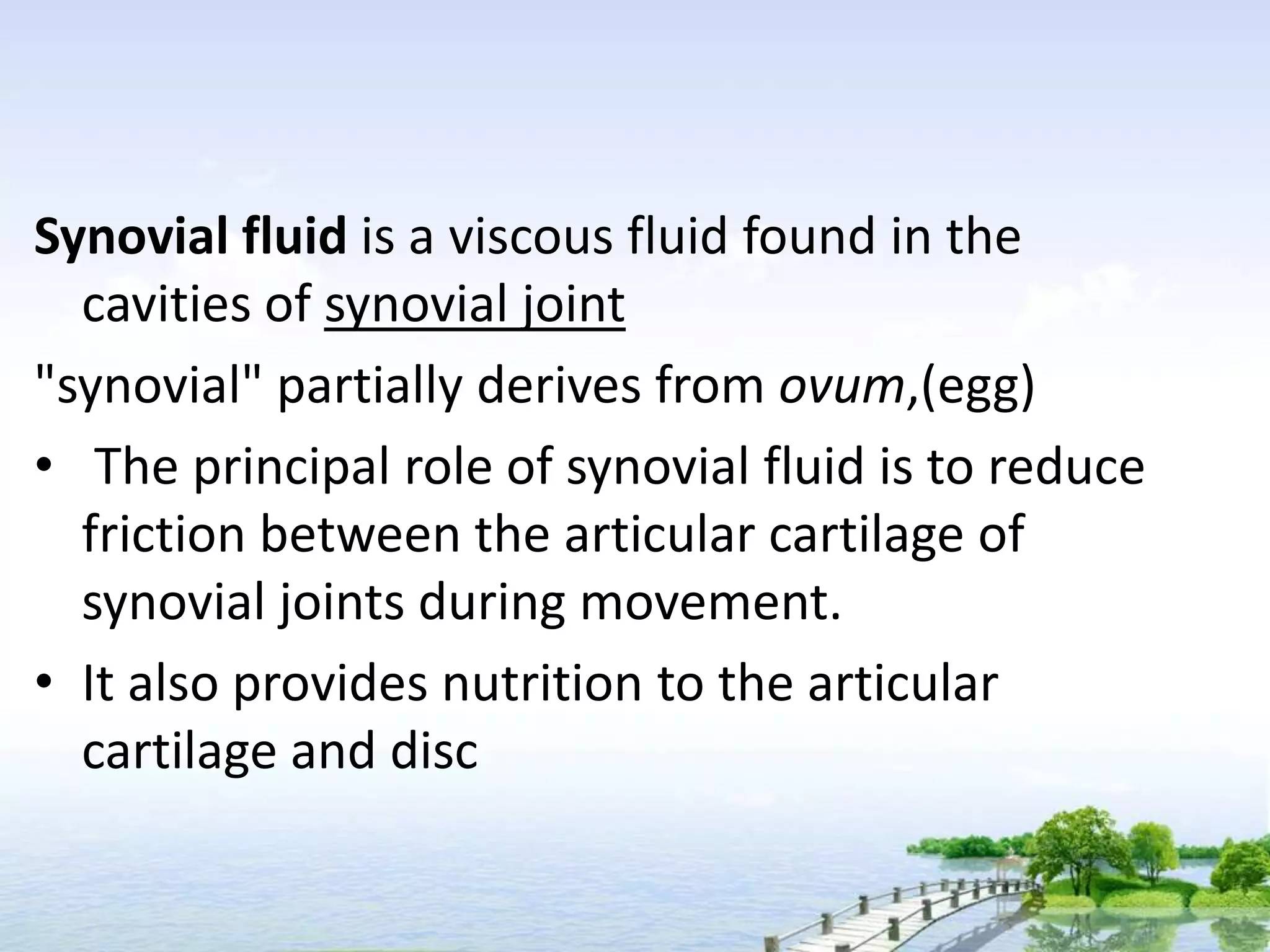 Synovial fluid | PPTX