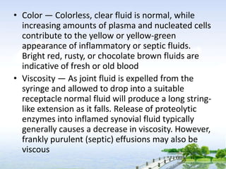 Synovial fluid | PPTX