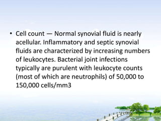 Synovial fluid | PPTX