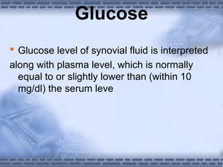 Synovial fluid | PPT