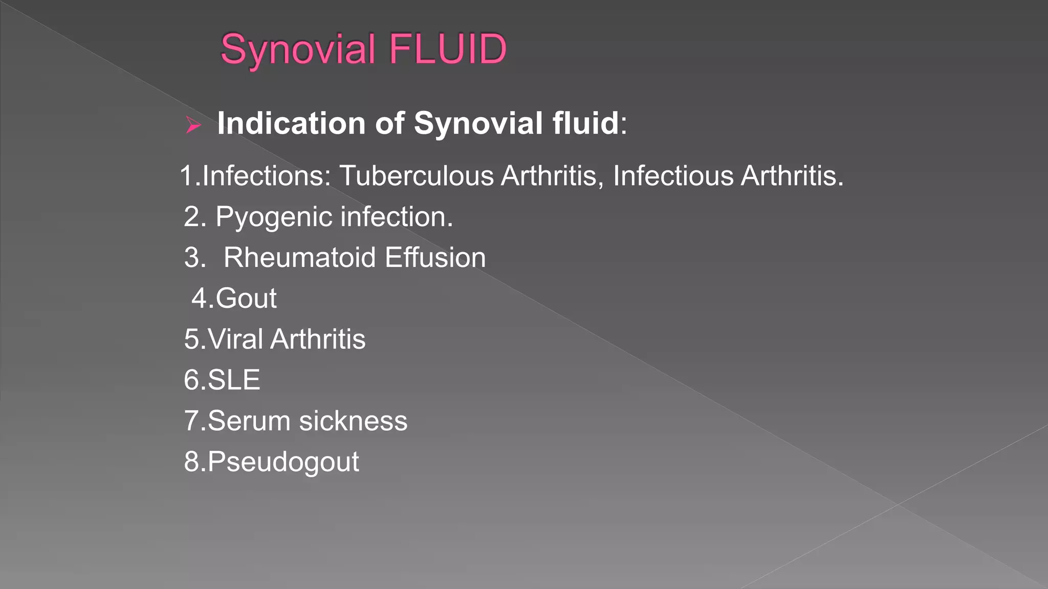 Synovial fluid | PPTX