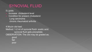 Synovial fluid | PPTX