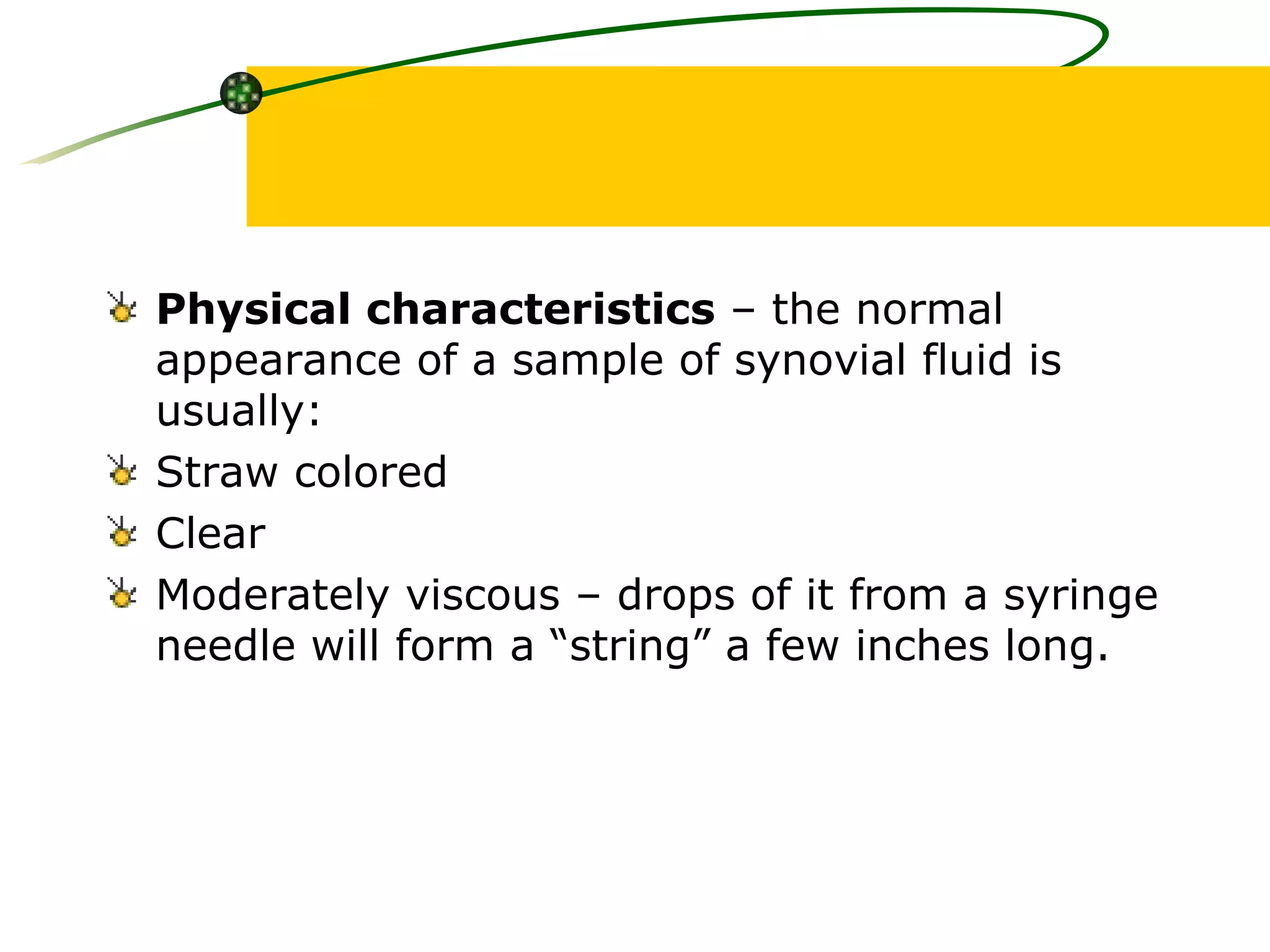 Synovial fluid analysis | PPT