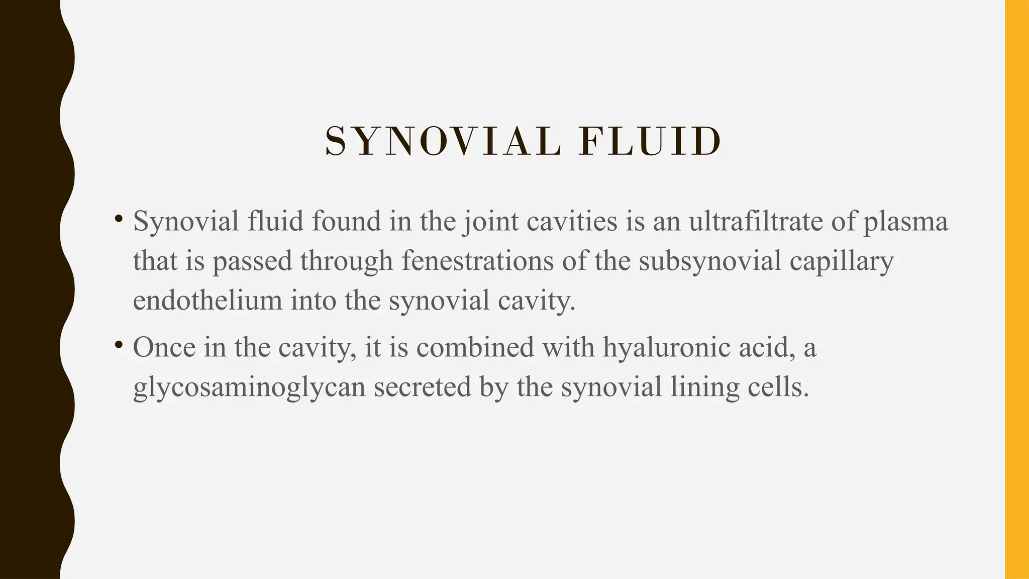 synovial fluid analysis (1) (1).pptx in various disorders | PPTX