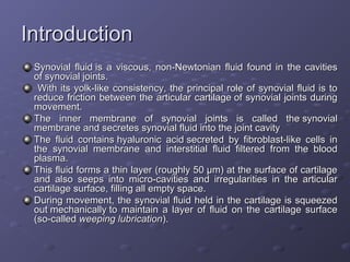 Synovial fluid examination | PPT