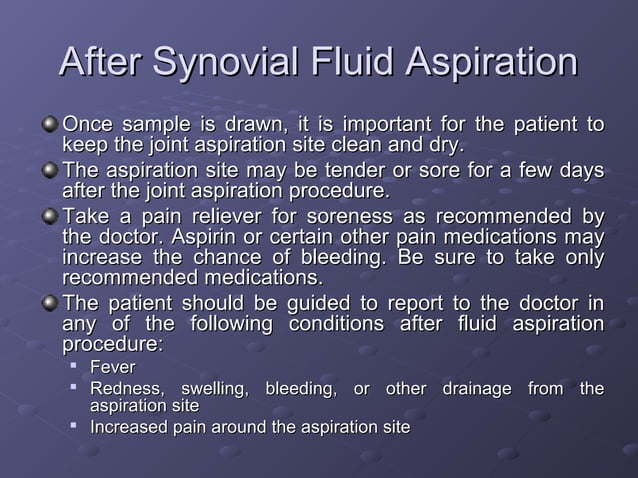 Synovial fluid examination | PPT
