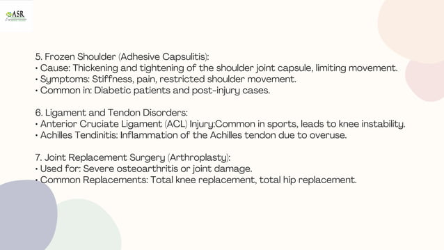 Synovial joint by P Roshini roll no. 54. | PDF