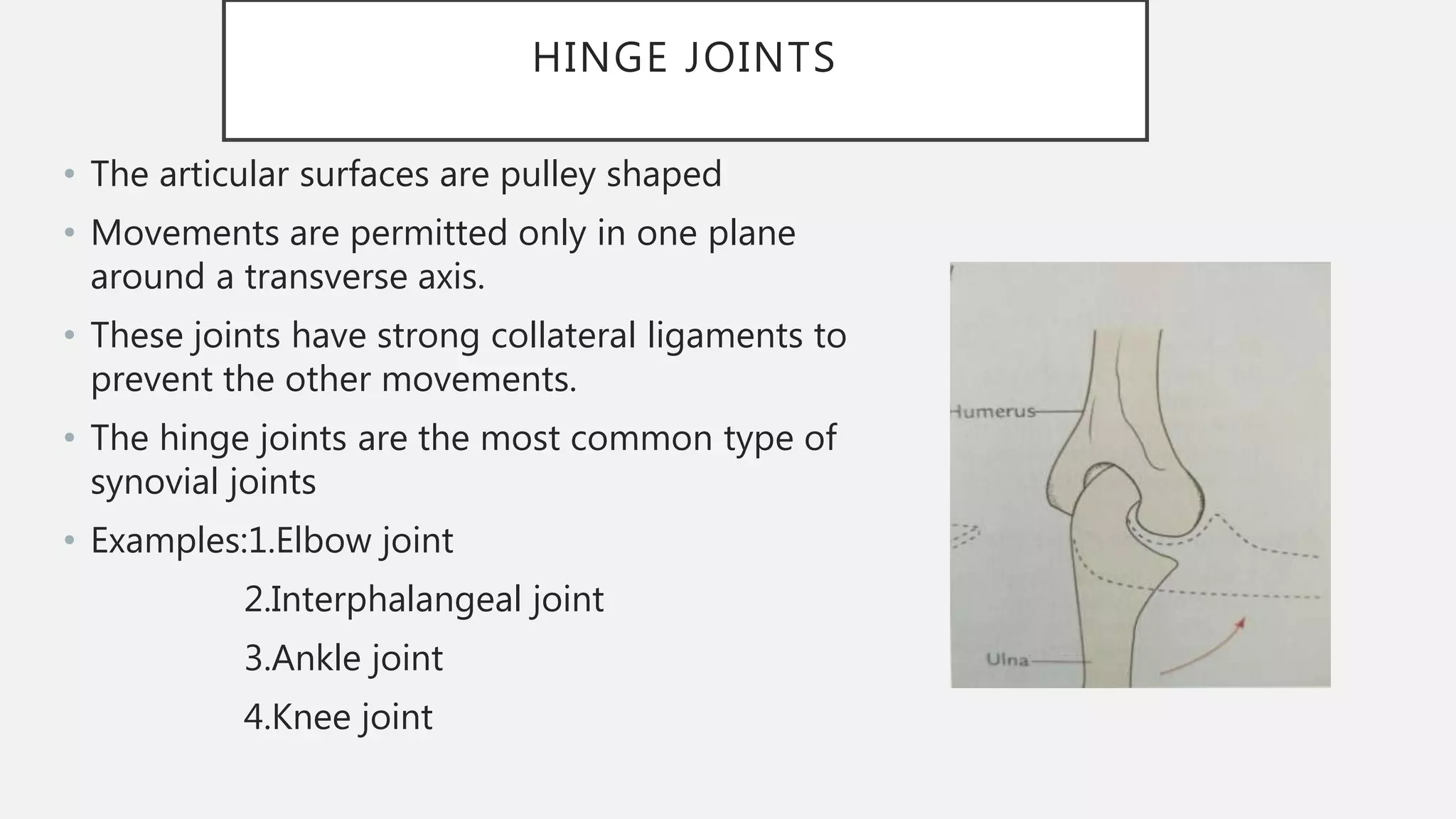 Classifiction ofSynovial joints | PPT