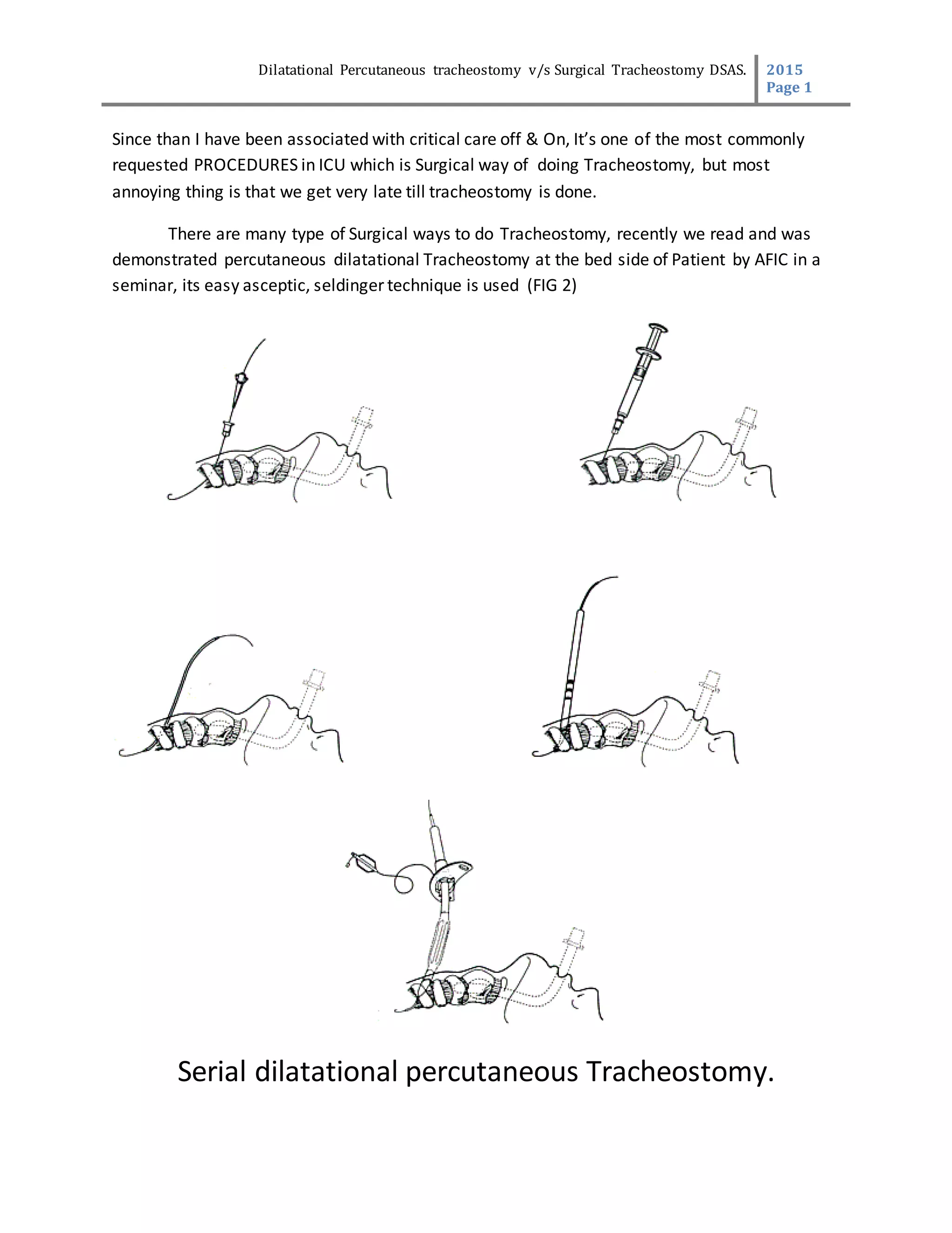 Synposis dilatational tracheostomy | DOCX