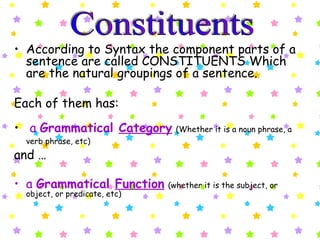 Syntactic Analysis | PPT
