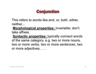 Syntactic categories, by dr. shadia yousef banjar.ppt [compatibility mode] | PDF