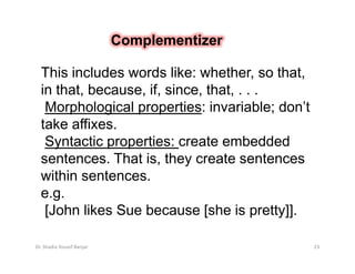 Syntactic categories, by dr. shadia yousef banjar.ppt [compatibility ...