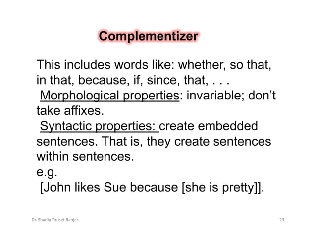 Syntactic categories, by dr. shadia yousef banjar.ppt [compatibility ...