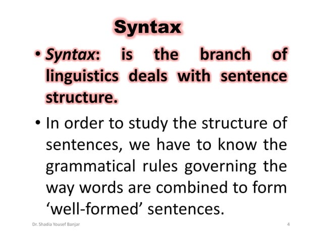 Syntactic categories, by dr. shadia yousef banjar.ppt [compatibility ...
