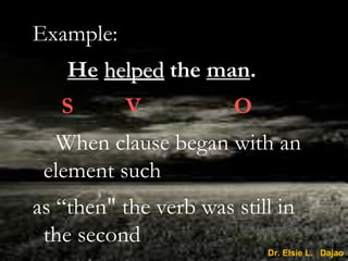 SYNTACTIC CHANGE Word OrderActivities.ppt