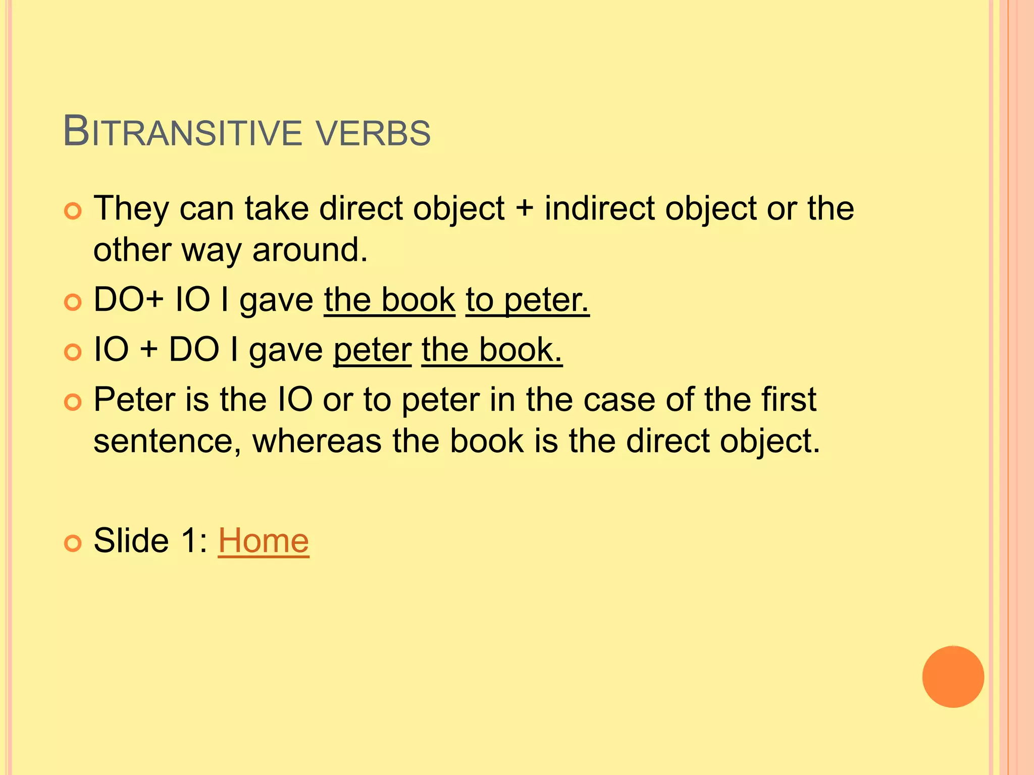 Syntactic Clasification Of Verbs Pptx Programming Languages Computing