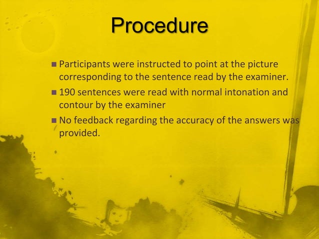Syntactic Comprehension, Verbal Memory, And Calculation | PPTX
