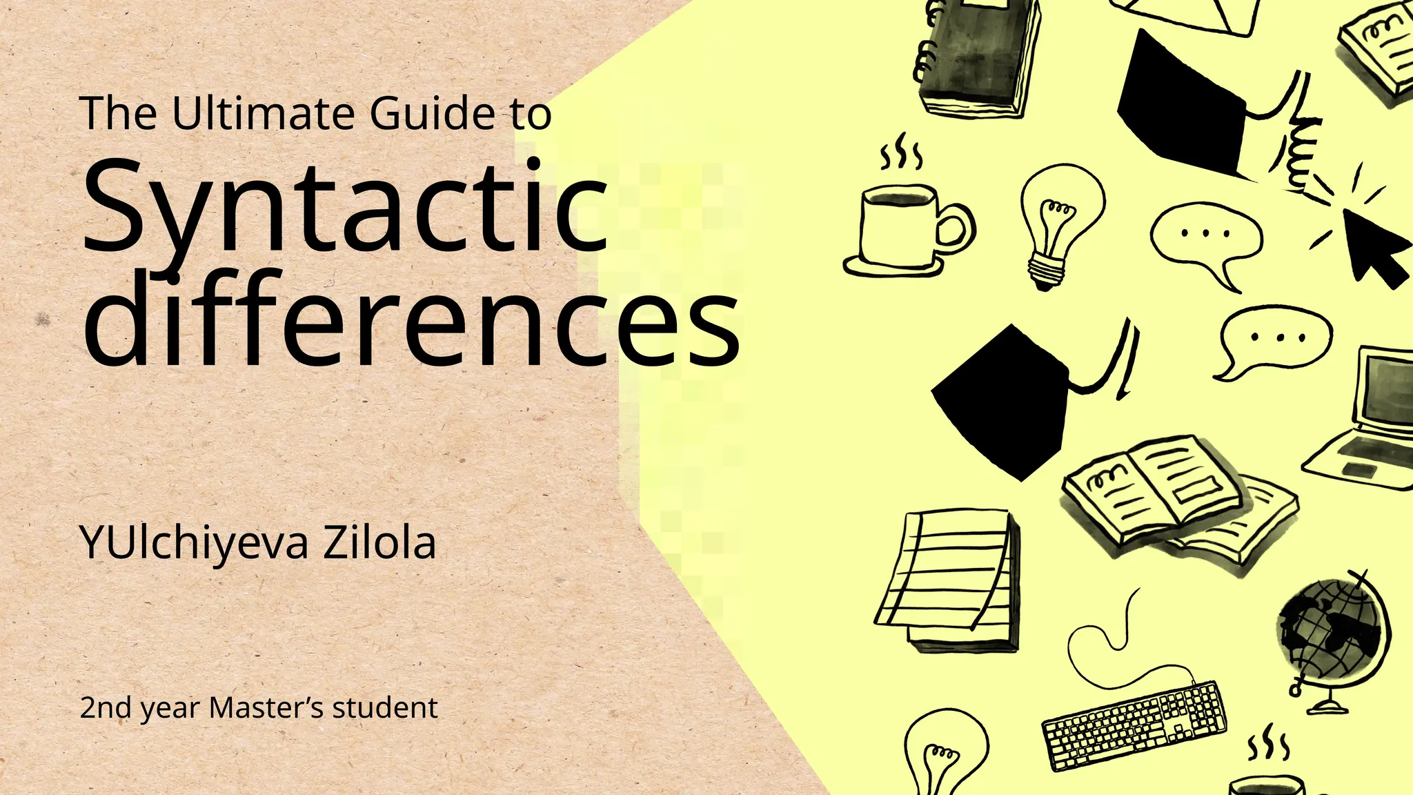 Syntactic differences between languages. | PPT