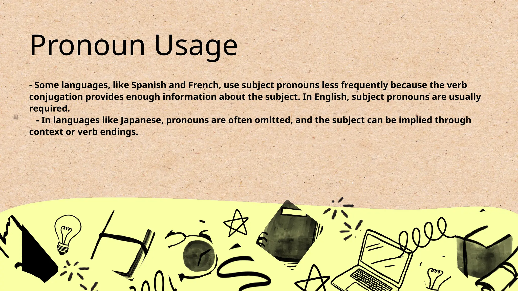 Syntactic differences between languages. | PPT