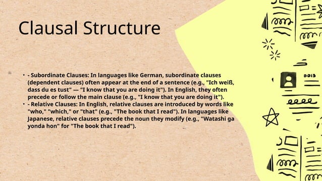 Syntactic differences between languages. | PPTX