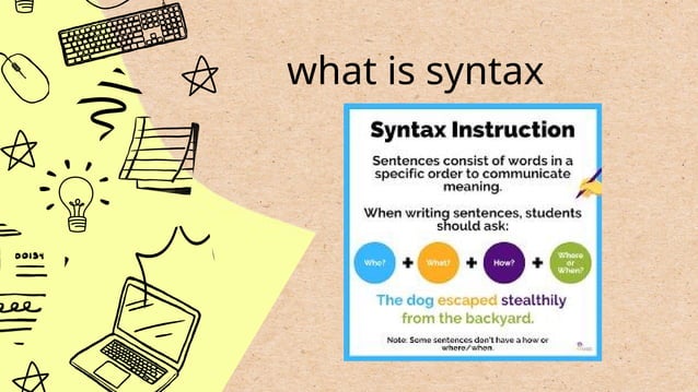 Syntactic differences between languages. | PPT