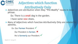 Syntactic Sub-Classification of Adjectives (Linguistics Presentation).pptx
