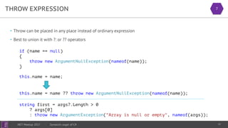 Дмитрий Верескун «Синтаксический сахар C#» | PPT